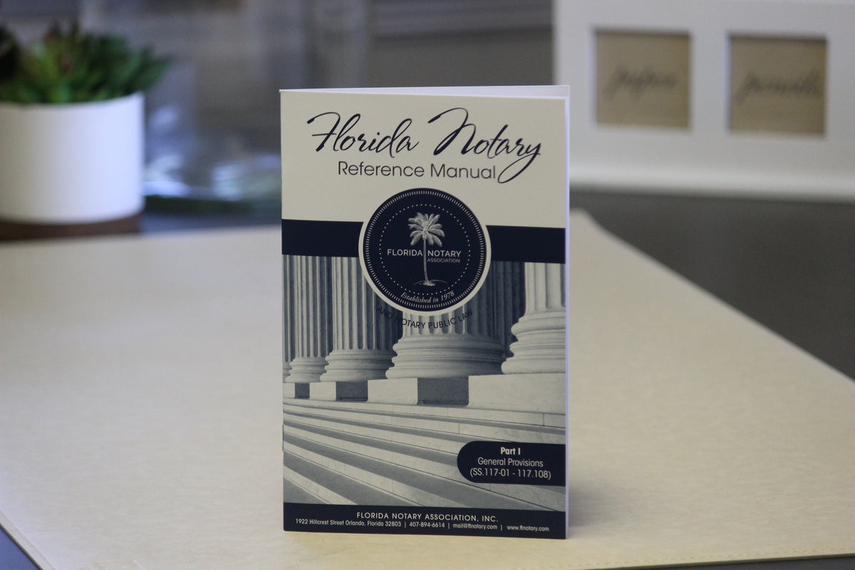 Florida Notary Manual – The Dotted Line Shop