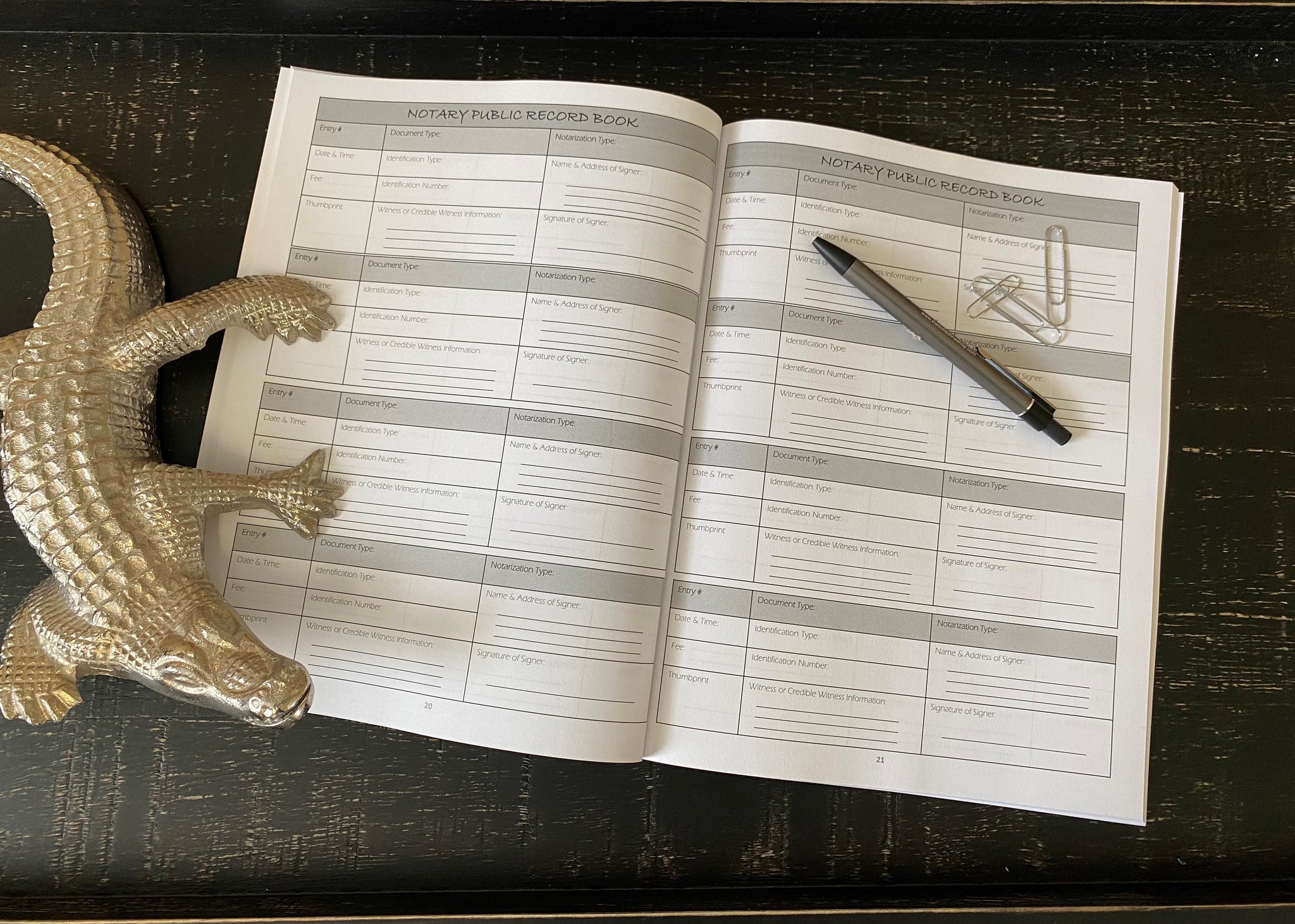 Notary Ninja Record Book – The Dotted Line Shop