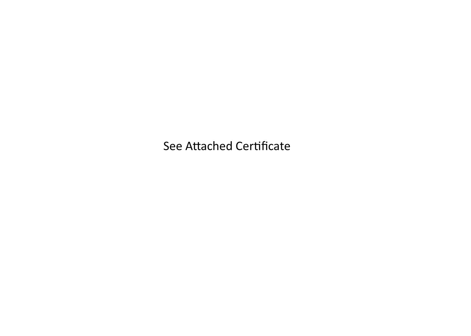 "See Attached Certificate" Stamp – The Dotted Line Shop
